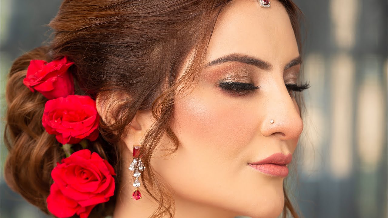 Naila Raja Bridal makeup | Walima bridal makeup tutorial | farah salon ...