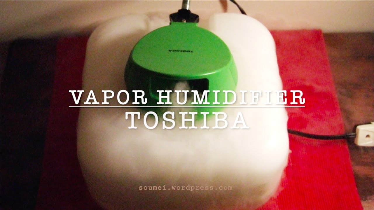 Toshiba Vapor Humidifier 70年代 レトロな加湿器( 電極式 )東芝の加熱式 - YouTube