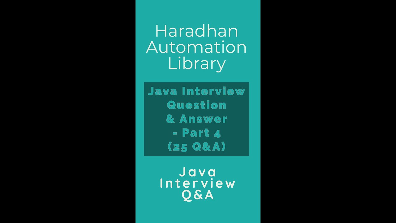 Java Interview Question & Answer - Part 4 - OOPS Concept (Set of 25 Q&A ...