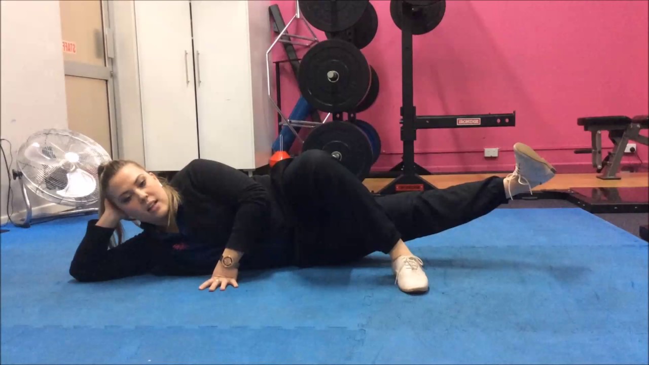 Side Lying Leg Lift targeting VMO - YouTube