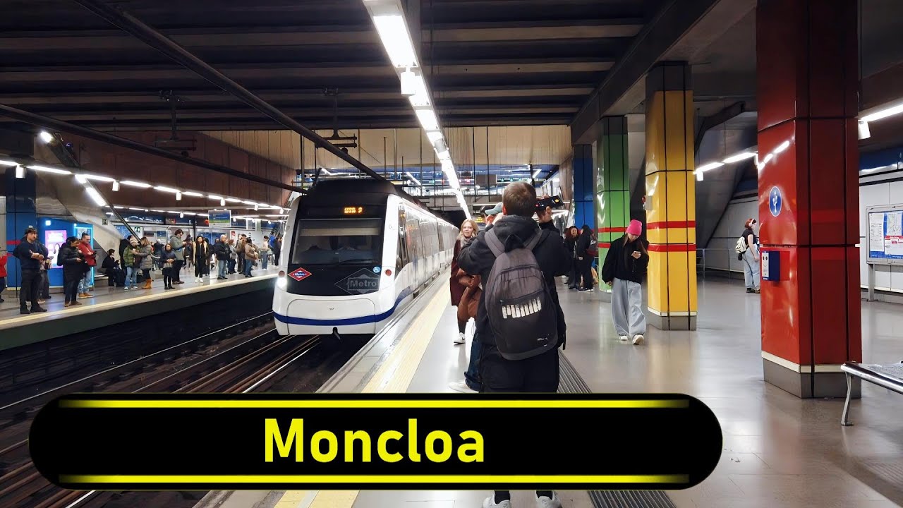 Metro Station Moncloa - Madrid 🇪🇸 - Walkthrough 🚶 - YouTube