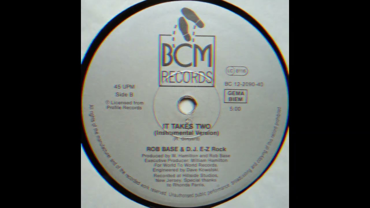 Rob Base & DJ E-Z Rock - It Takes Two (1988 Instrumental) - YouTube