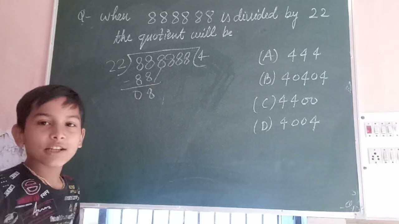 When 888888 Is Divided By 22 The Qoutient Will Be Class 5 Maths When 888888 Is Divided By 22 The Qoutient Will Be Class 5 Maths