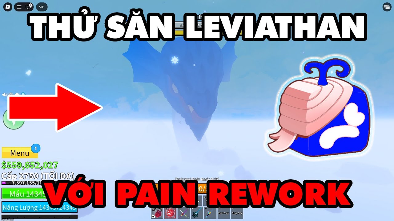 Thử Săn Leviathan Với Trái Pain Rework || Blox Fruits - YouTube