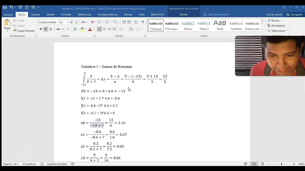 video explicacion punto 2B calculo integral Gian Castaño UNAD - YouTube
