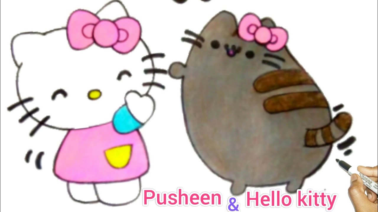 Hello Kitty Pusheen We Together 💖 - YouTube