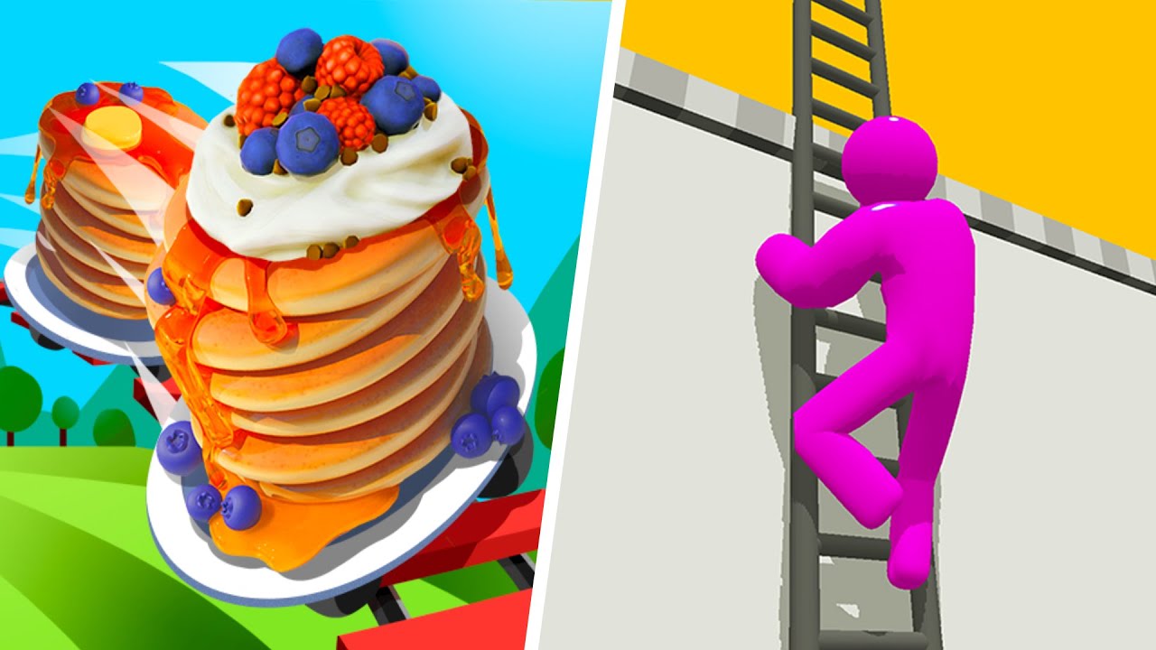 Pancake Run 🆚 Ladder Master Runner🌻🧿🌺New Levels Walkthrough Gameplay ...