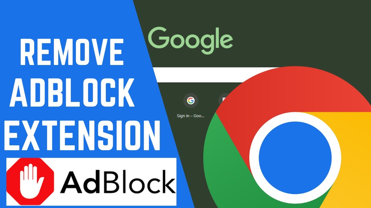 How To Remove AdBlock Extension From Chrome Browser - YouTube
