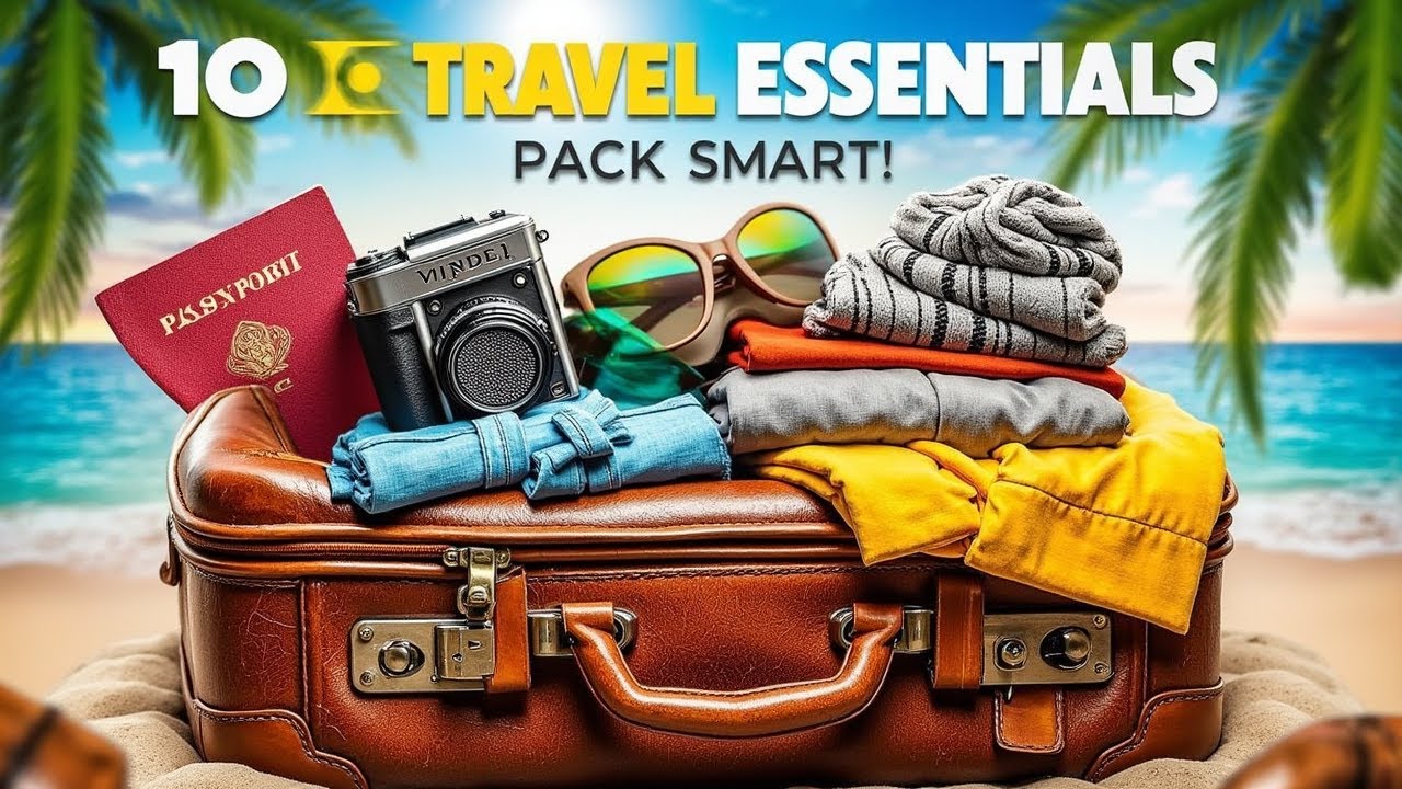 10 Travel Essentials: Pack Smart! - YouTube