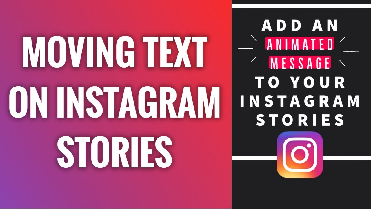 How To Make Text Move On Instagram Stories YouTube how-to-make-text-move-on-instagram-stories-youtube