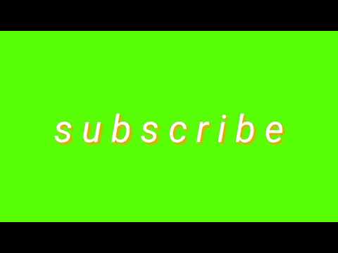 Green screen overlay subscribe button aesthetic