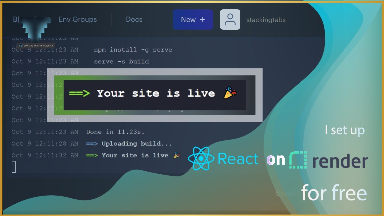 Deploy React To Render For Free React Heroku Alternative Youtube