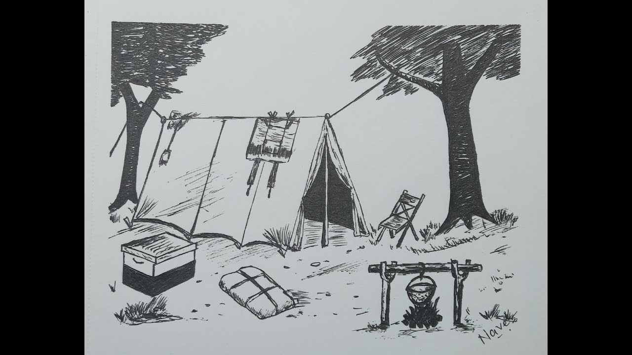 Are you ready for a Picnic? | Black Pen Drawing | Inktober 2021 Week 8 ...