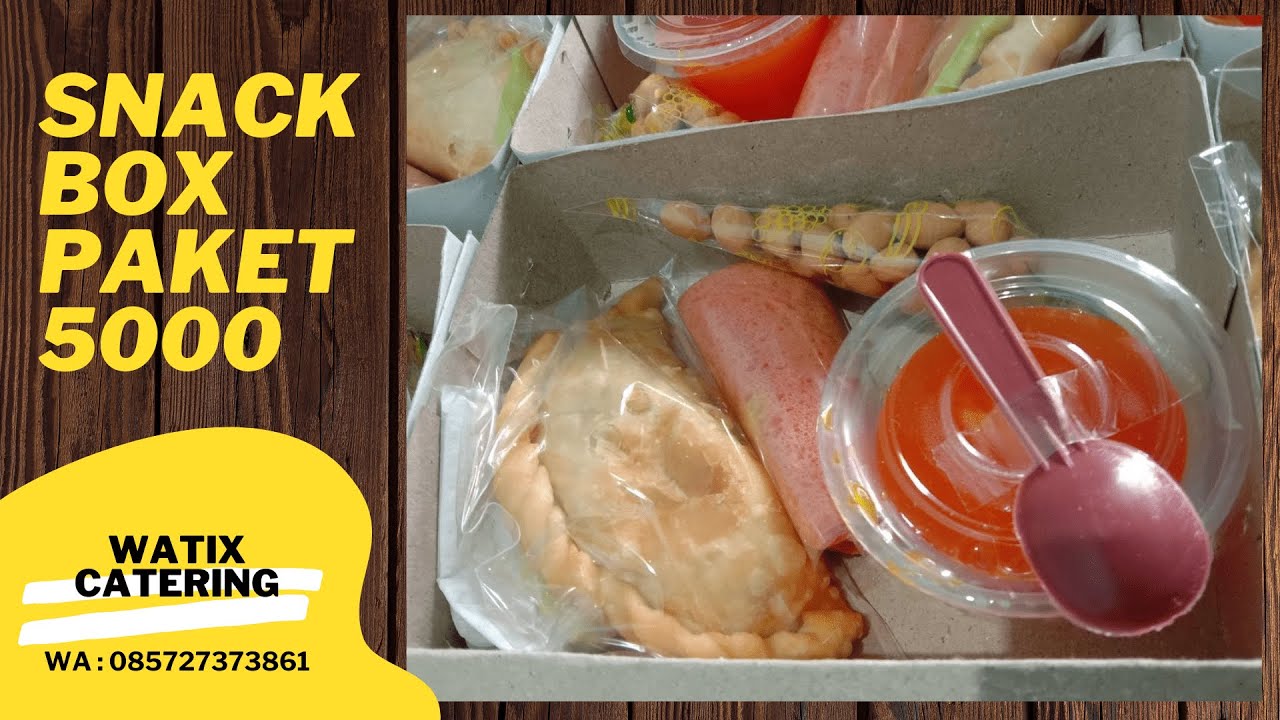 Contoh Paket Snack Box Harga 5000an - YouTube
