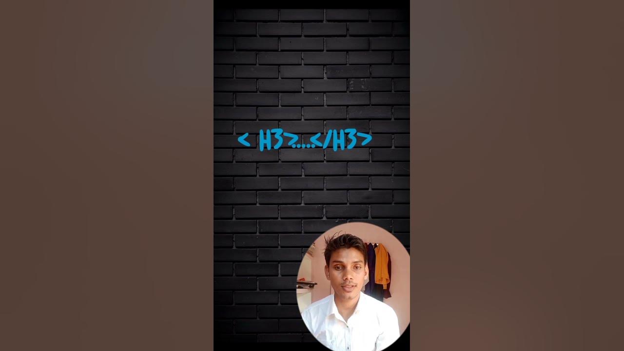 Heding Tag In Html Ashish84k Htmltutorial Trending Trendingshorts Youtubeshorts Ytshorts