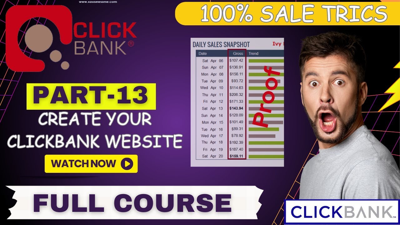 Part-13 | Create Website For Clickbank | Clickbank For Beginners | # ...