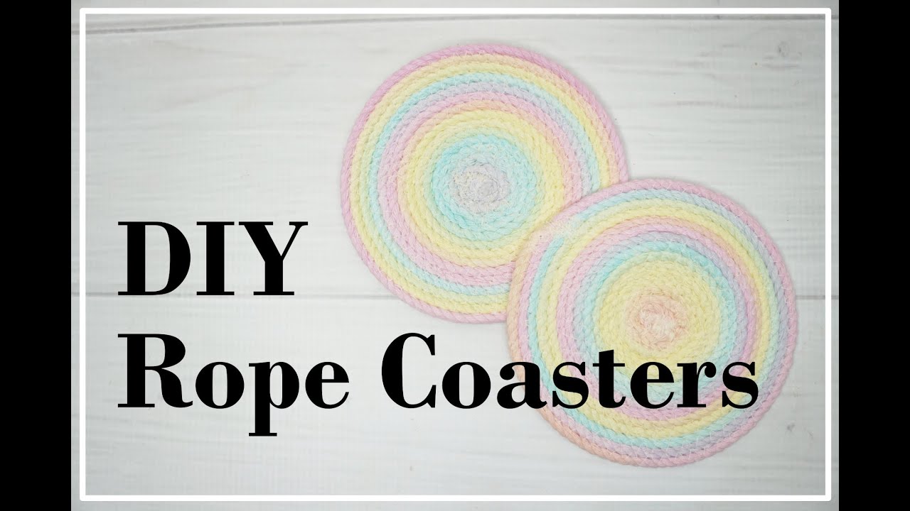 DIY COILED ROPE COASTERS // beautiful and functional AND beginner ...