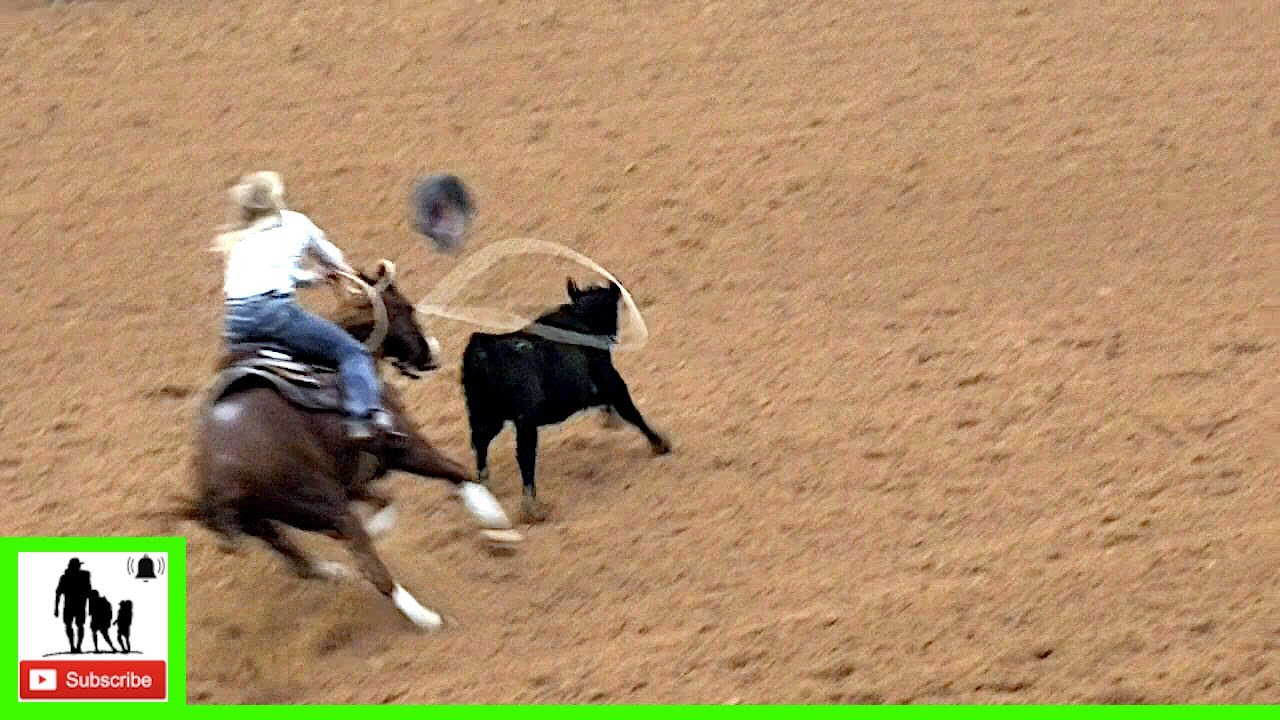 Ladies Open Breakaway Roping Round 1 Part 3 - 2020 Three Star Memorial ...