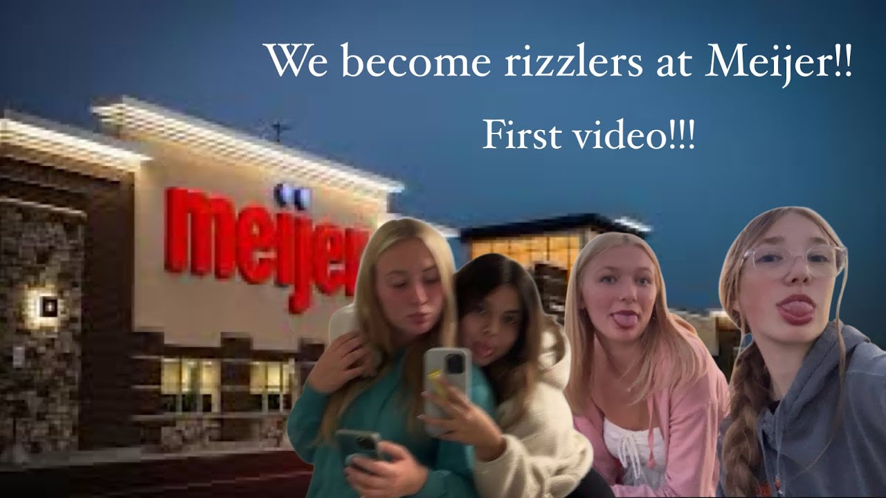 We become rizzlers at Meijer!! (First video!!!) - YouTube