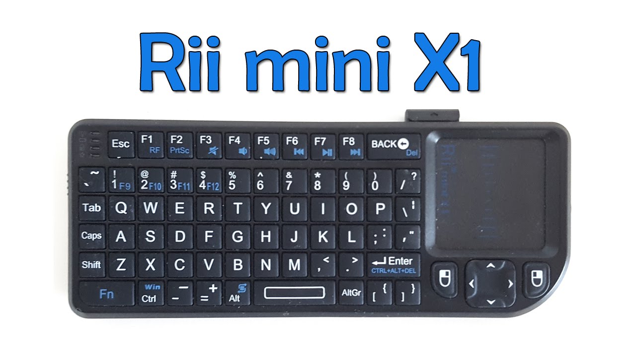 סיקור מקלדת אלחוטית הכוללת עכבר טאצפד מדגם Rii Mini X1 Youtube