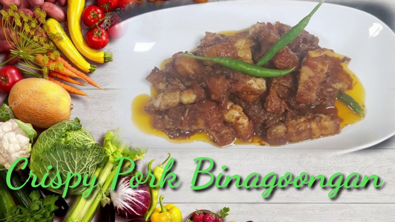 How to Cook Crispy Pork Binagoongan - YouTube