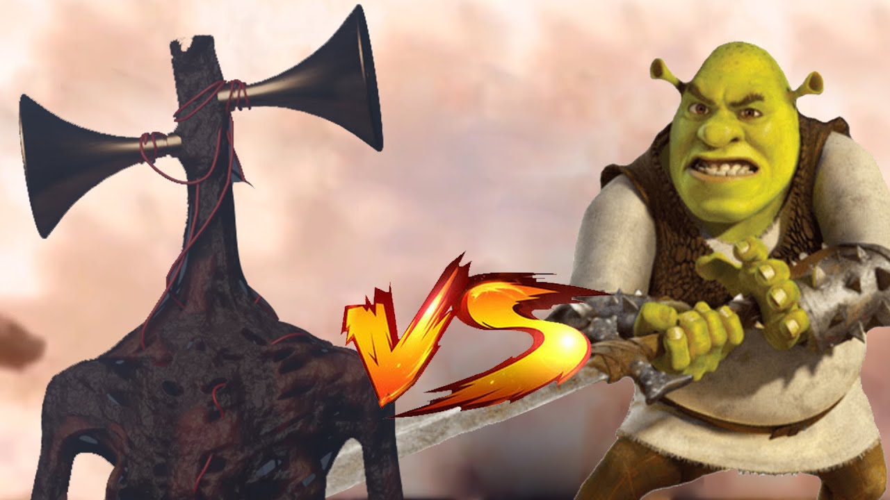 Sirenhead vs Shrek Rap Battle (Shrek Puss in Boots Shrek & Donkey ...