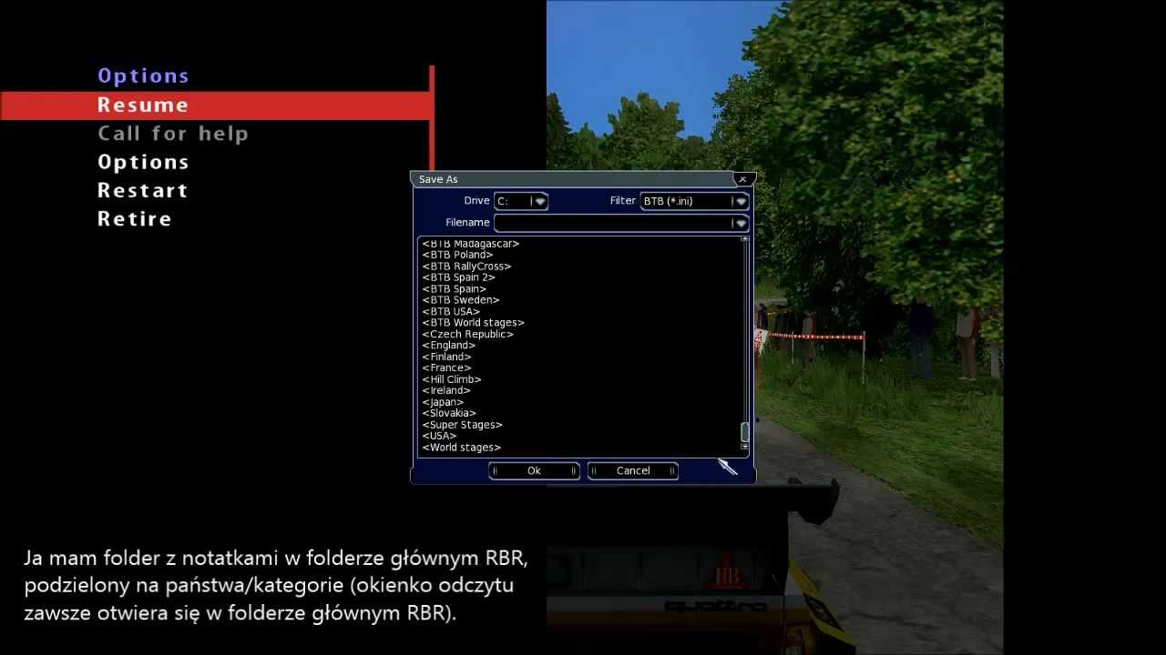 RBR WorkerBee Pacenote Plugin (PL by PaloSamo) - YouTube