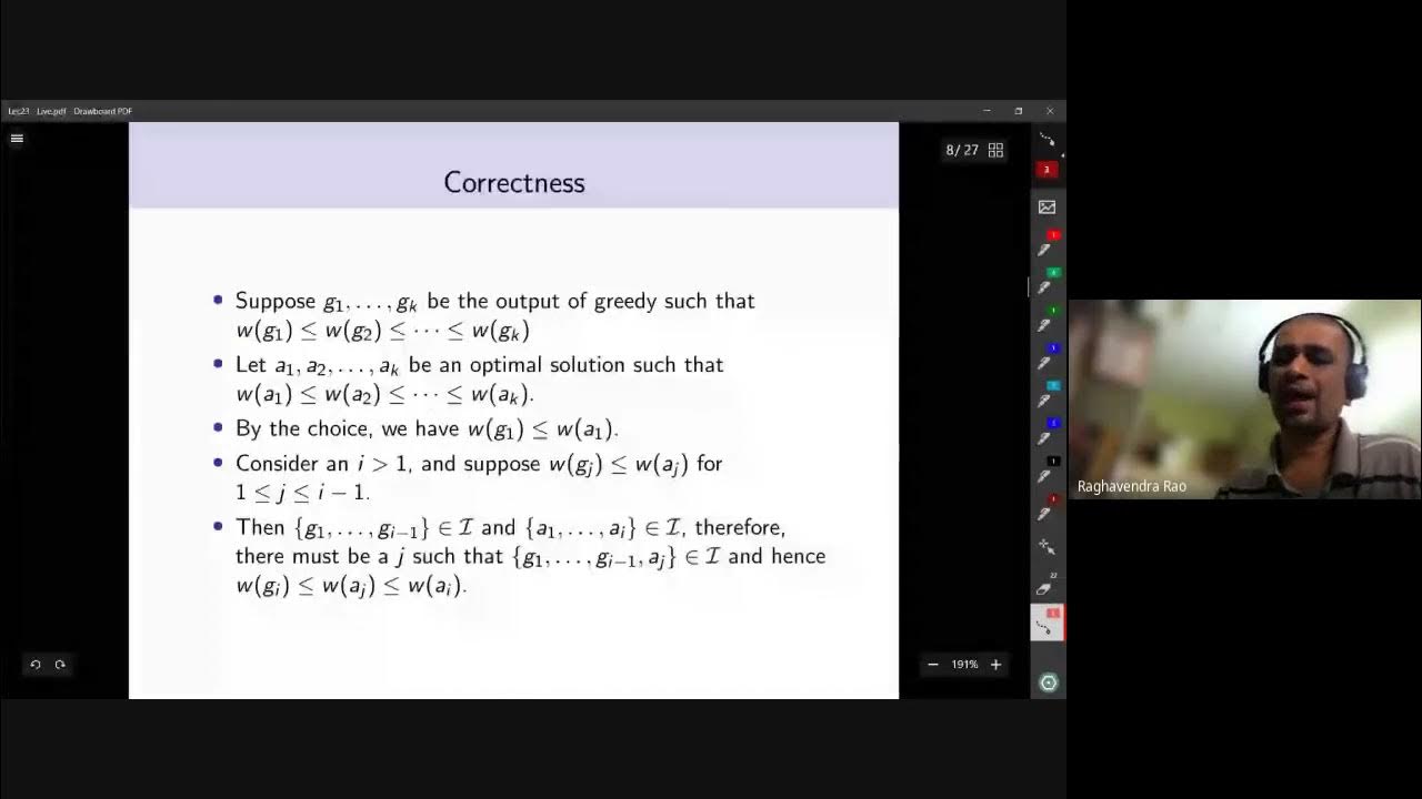 CS5800 ADSA | Lec 22 | Scheduling classes, Kruskal's algorithm, Disjoint set data structure ...