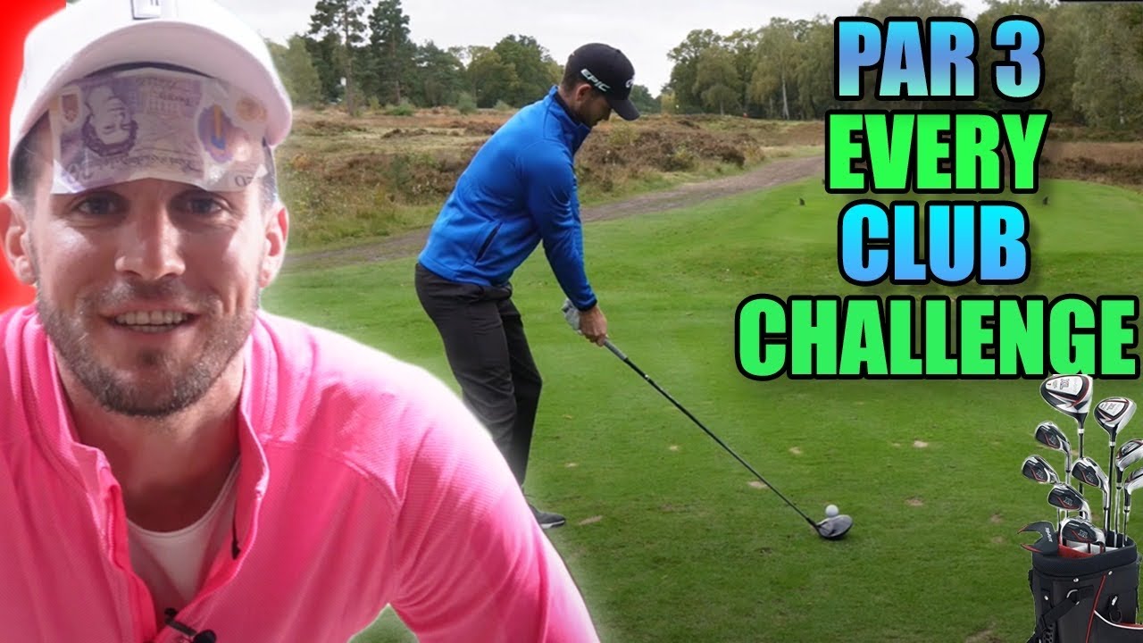PAR 3 EVERY CLUB CHALLENGE V PRO GOLFER - YouTube