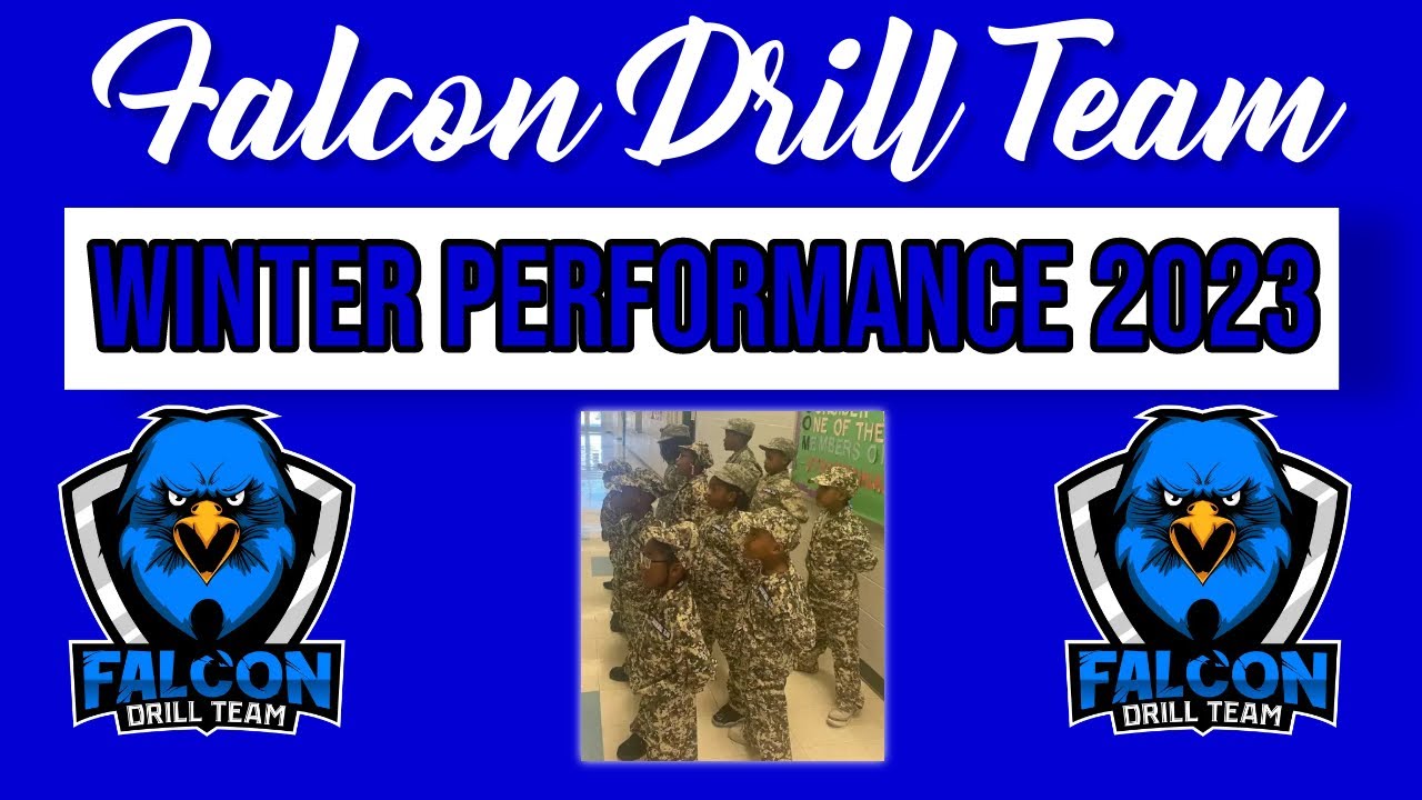 2023 Falcon Drill Team Winter Performance at Foster - YouTube