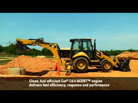 Cat F Series Backhoe Loaders at Work - YouTube