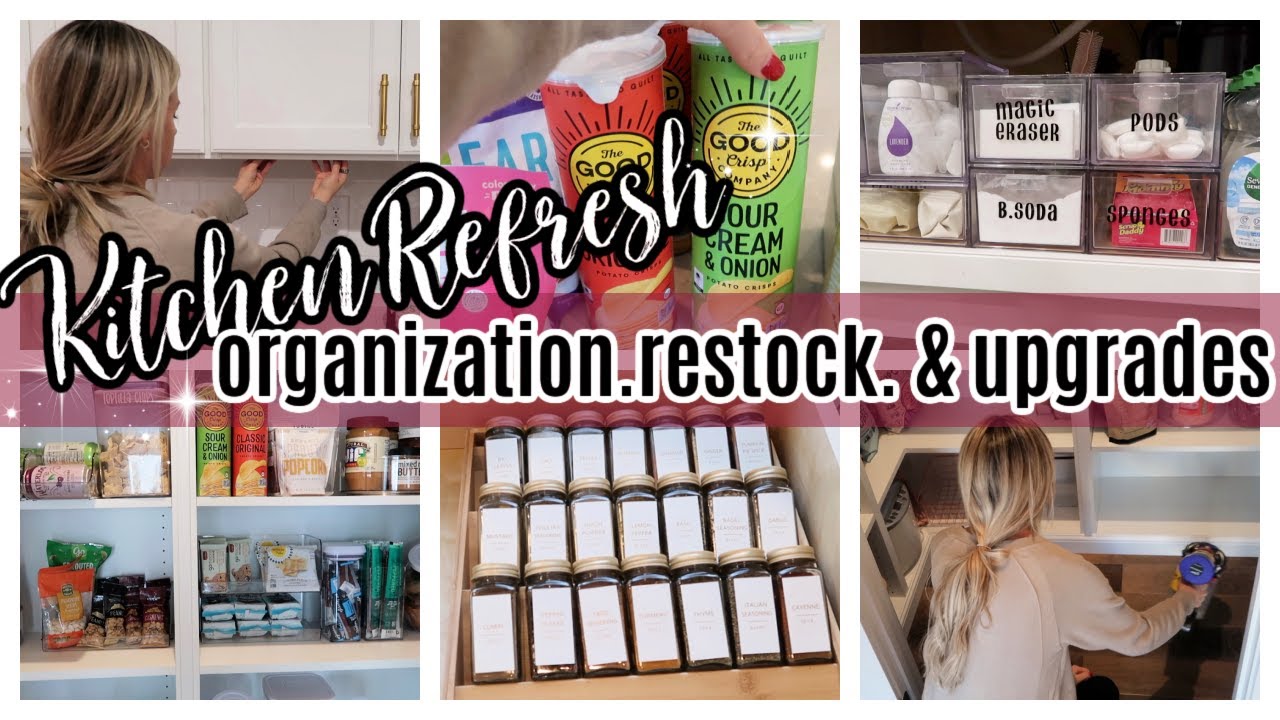 *NEW* KITCHEN REFRESH PANTRY RESTOCK KITCHEN ORGANIZATION AND UPGRADES ...