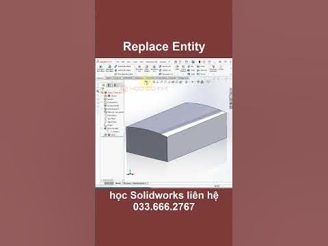 [hoccokhi] Replace Entity - thay thế đối tượng trong sketch | thủ thuật solidworks #shorts - YouTube