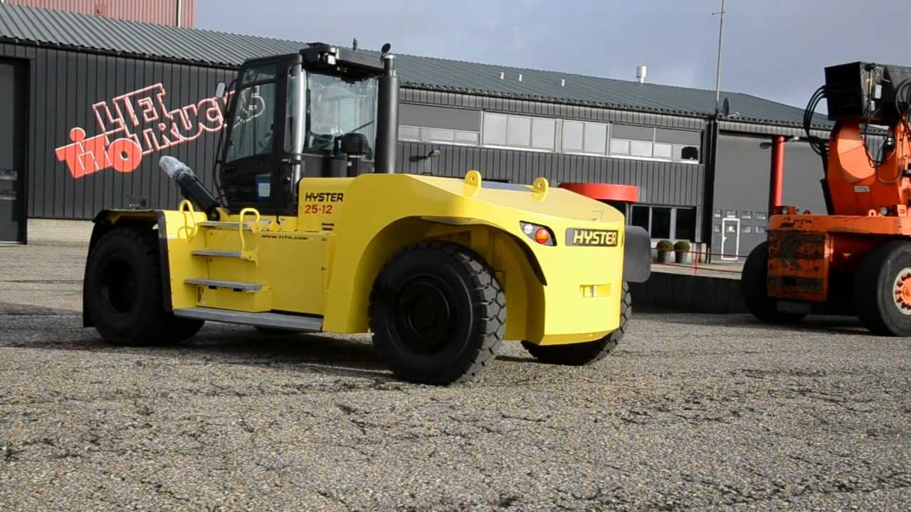 tito.com // Hyster H25XM-12 / H550HD forklift and coil handler - YouTube