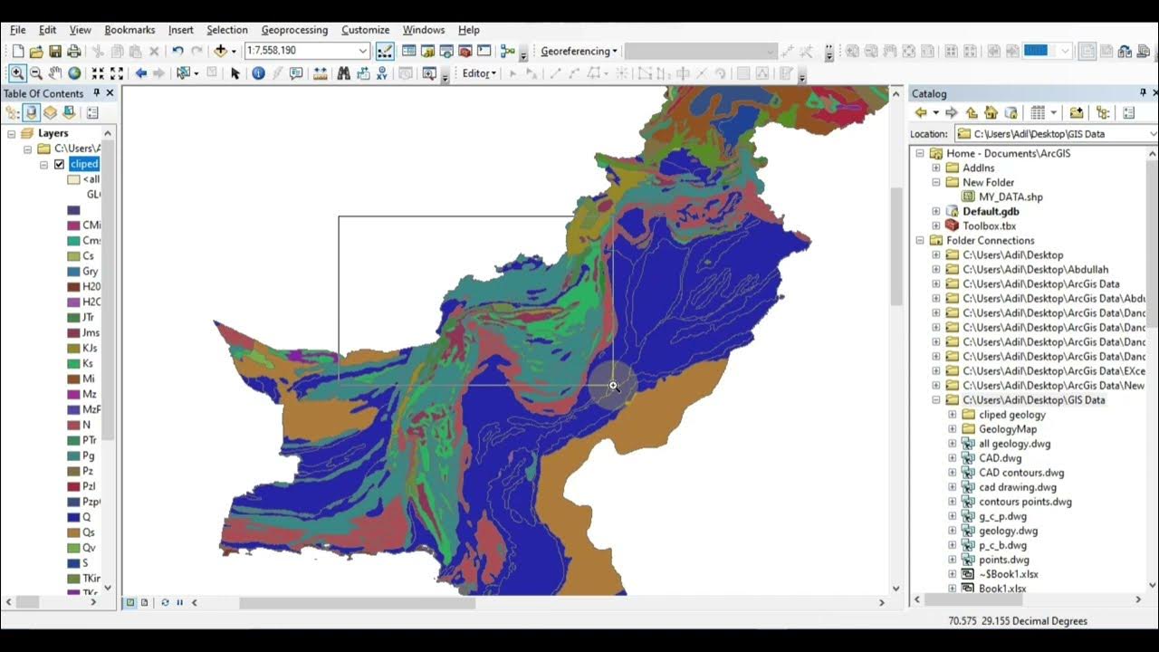 Using the Clip Tool, Clipping the data to extract in ArcMap/ ArcGIS Platform/Basic ArcGis ...