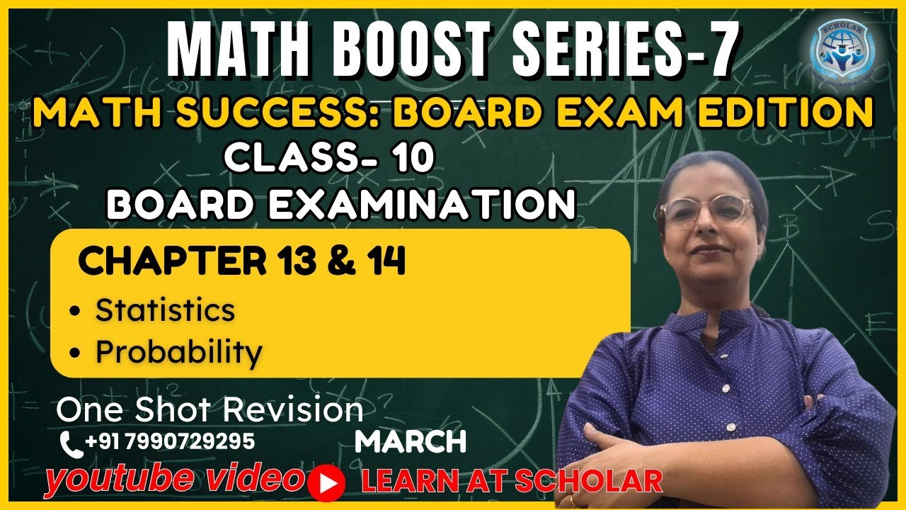 Math Boost Series 7 | Class 10, Chapters 13 and 14🔥#learnatscholar # ...