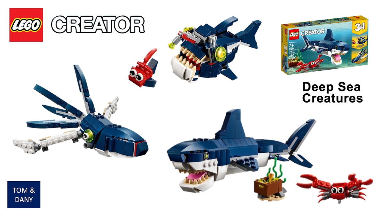 LEGO Speed Build / LEGO CREATOR 31088 - 3in1 set (Shark, Squid, Angler ...