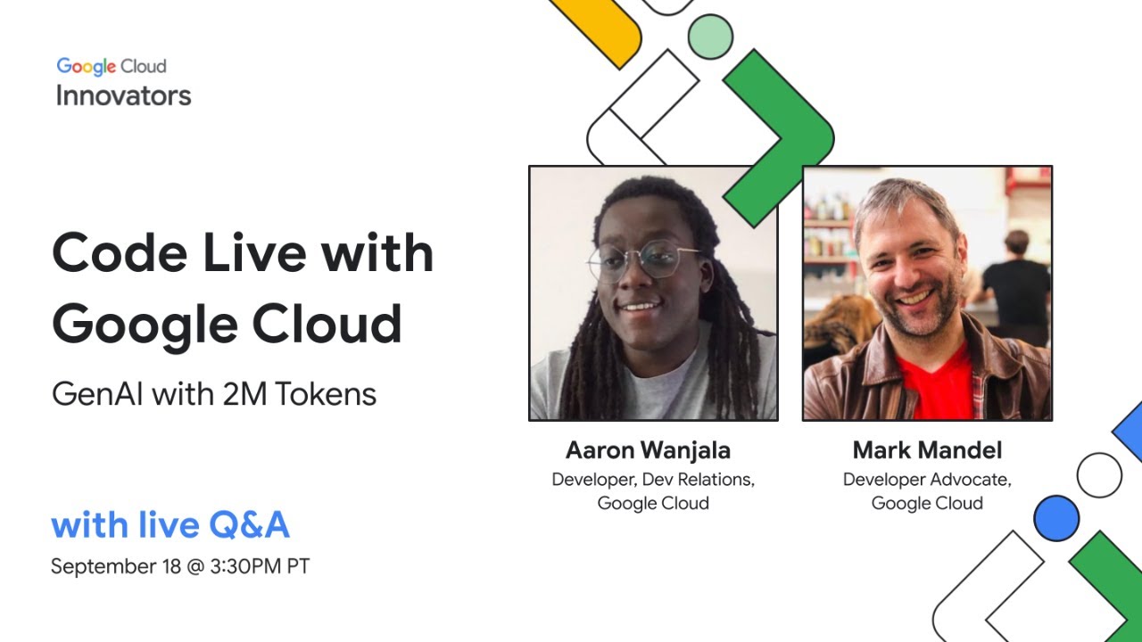 Code live with Google Cloud — GenAI with 2M tokens - Session #4 - YouTube