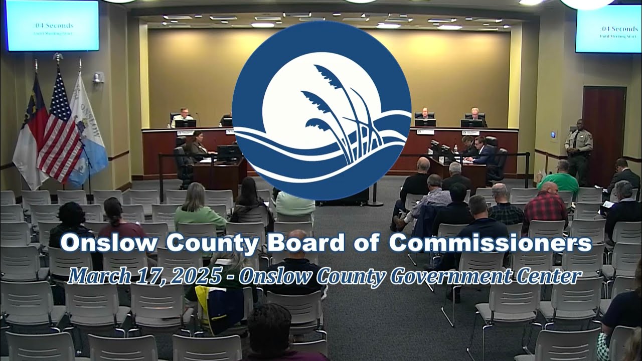 Onslow County Board of Commissioners' Meeting - YouTube