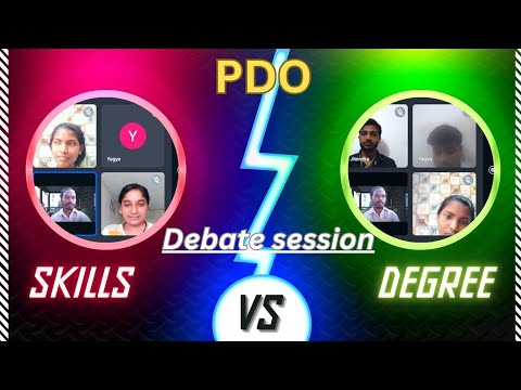#Debate session// आईये देखे कि क्या ज्यादा जरूरी है? Degree🎓 या फिर Skill. - YouTube