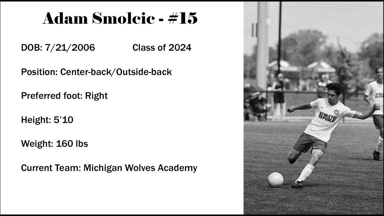 Adam Smolcic 2021 Highlight Video - Class of 2024 - YouTube