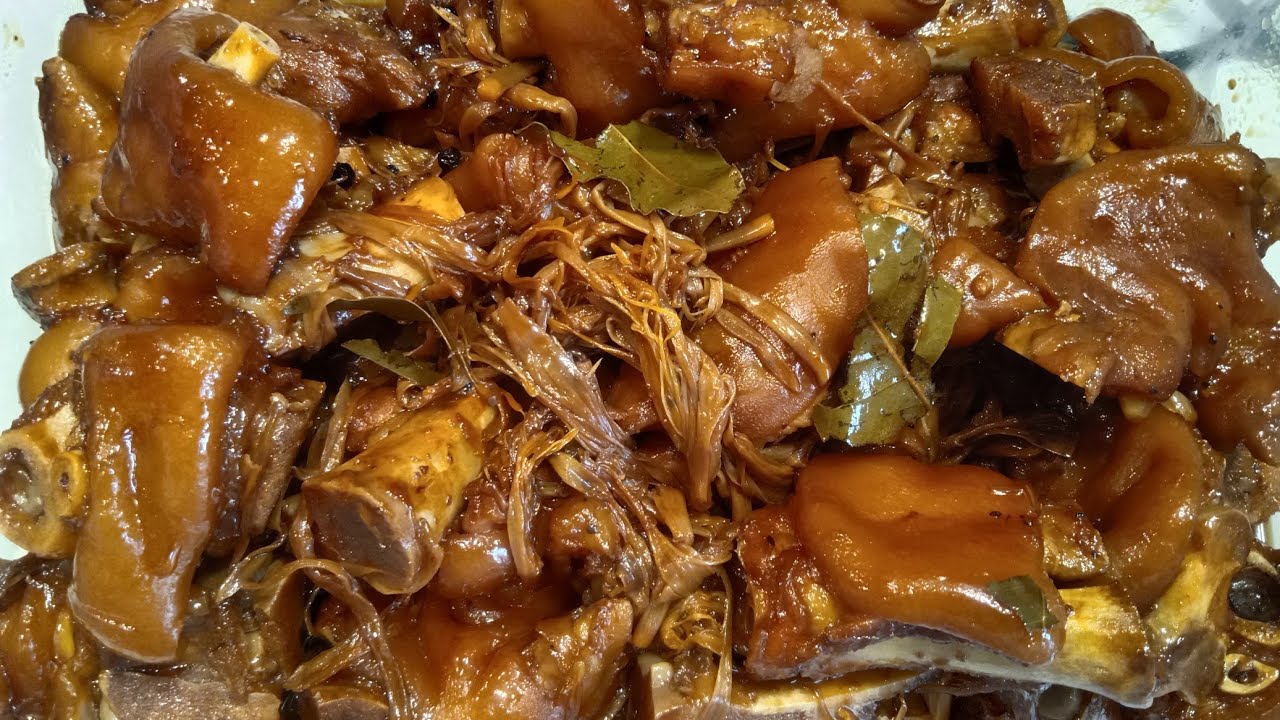 ADOBONG PAA NG BABOY NA MAY BULAKLAK NG SAGING/Lilian Nervar #ofwlife ...