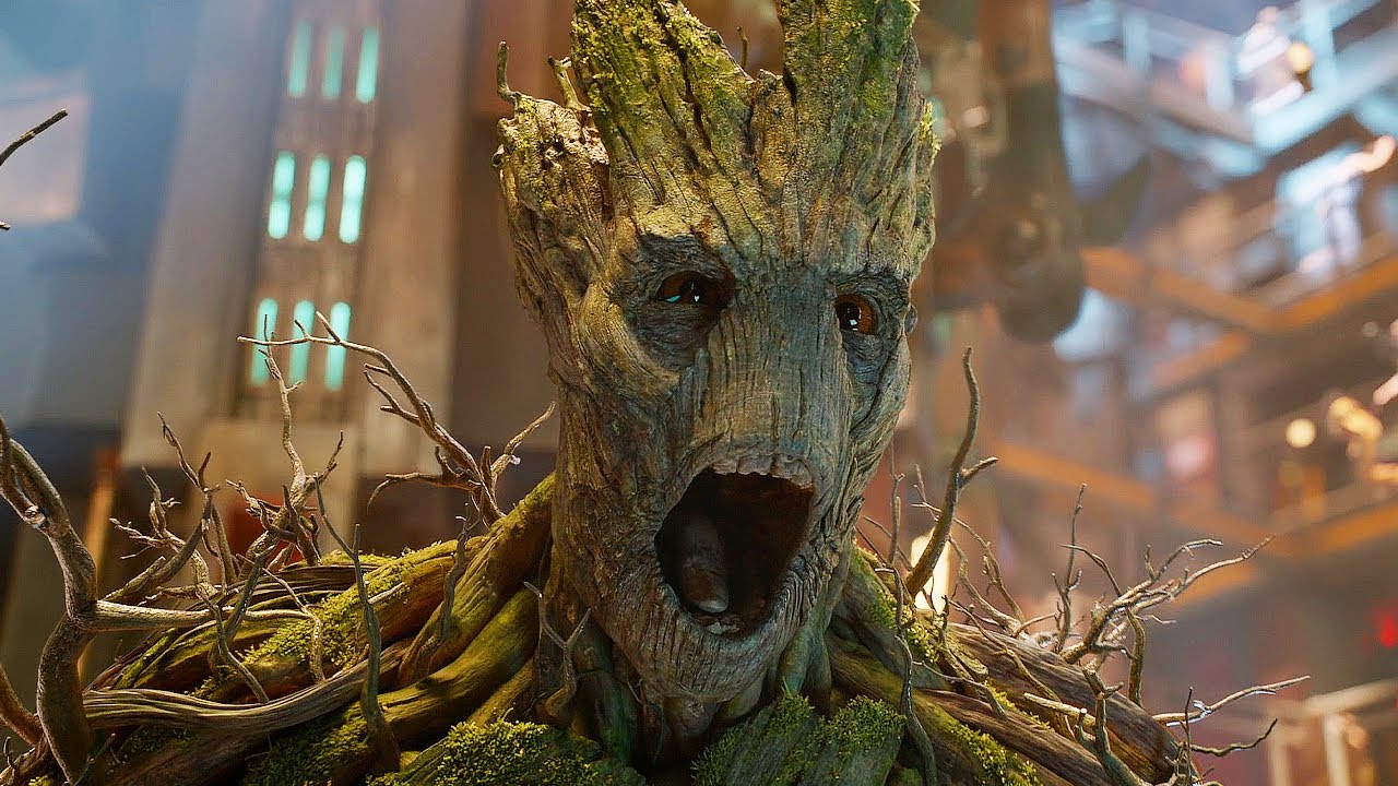 Guardians Prison Break Scene - "I Am Groot!"- Guardians of the Galaxy ...