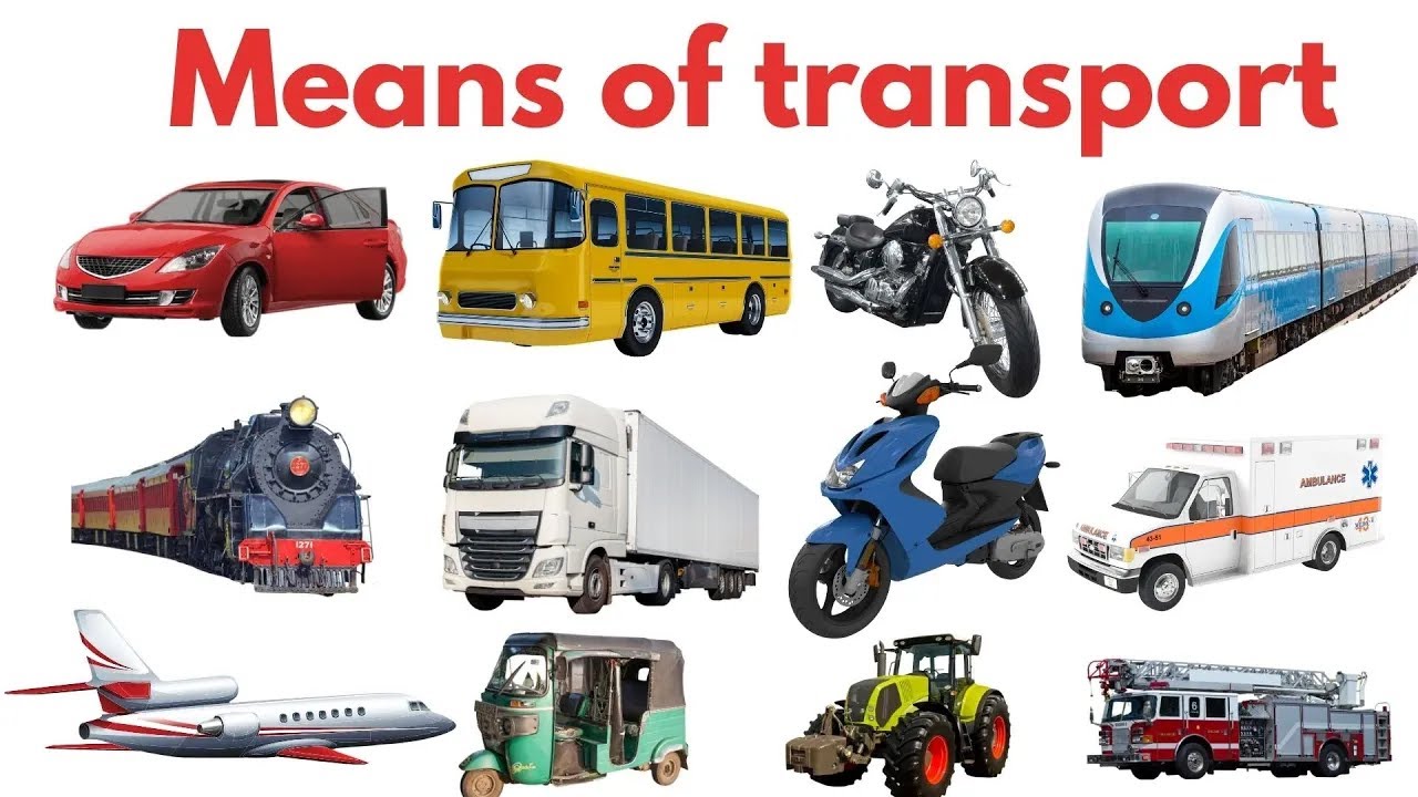 30 Transport Vocabulary for Kids | Vehicle Vocabulary for Preschool ...