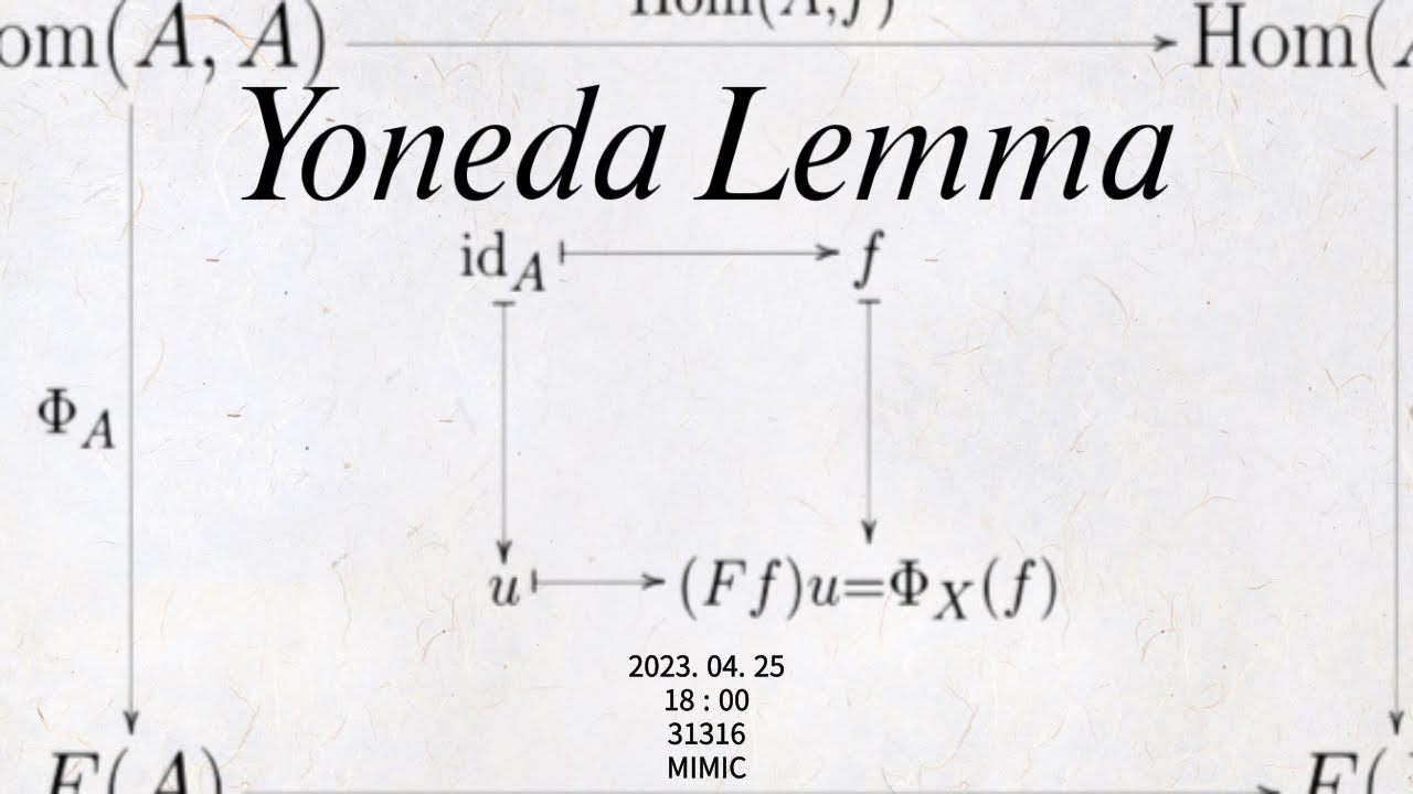 Yoneda Lemma - YouTube