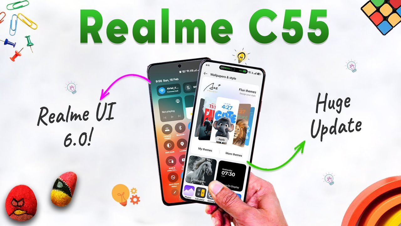 Realme C55 5G Realme UI 6.0 Update | 35+ New Features | Realme UI 6.0 ...