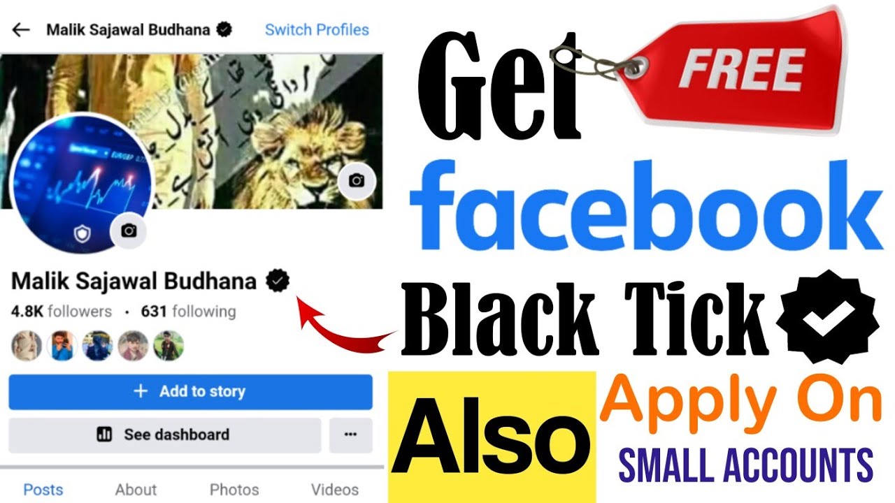 Free black tick on facebook profile | How to get free verified tick on ...