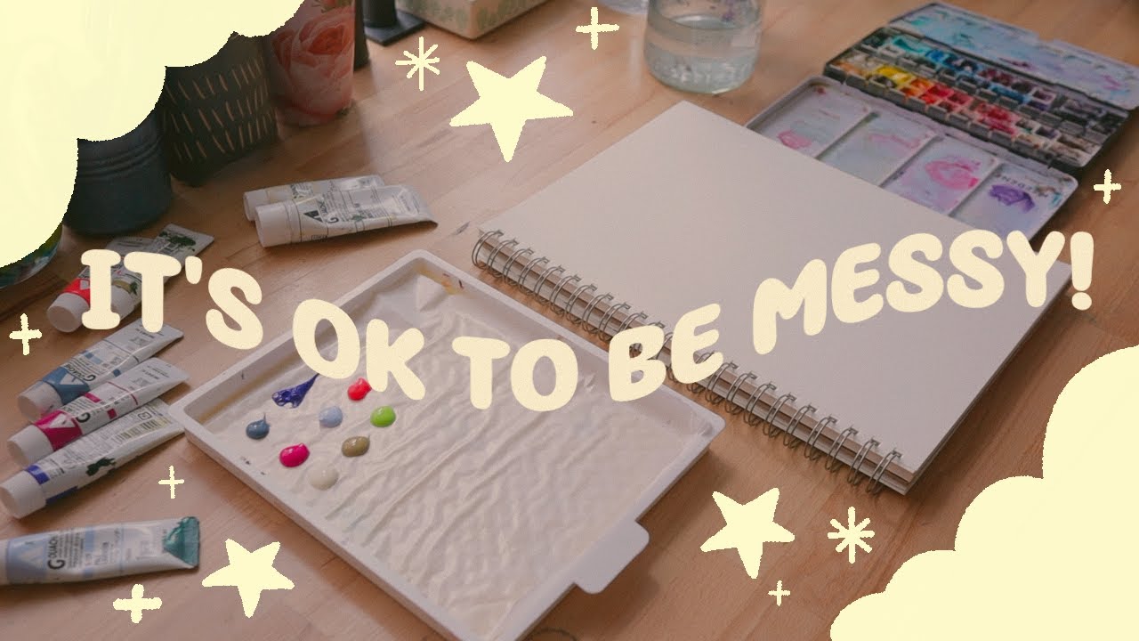 Sketch with Me Making Messy and Imperfect Art - YouTube