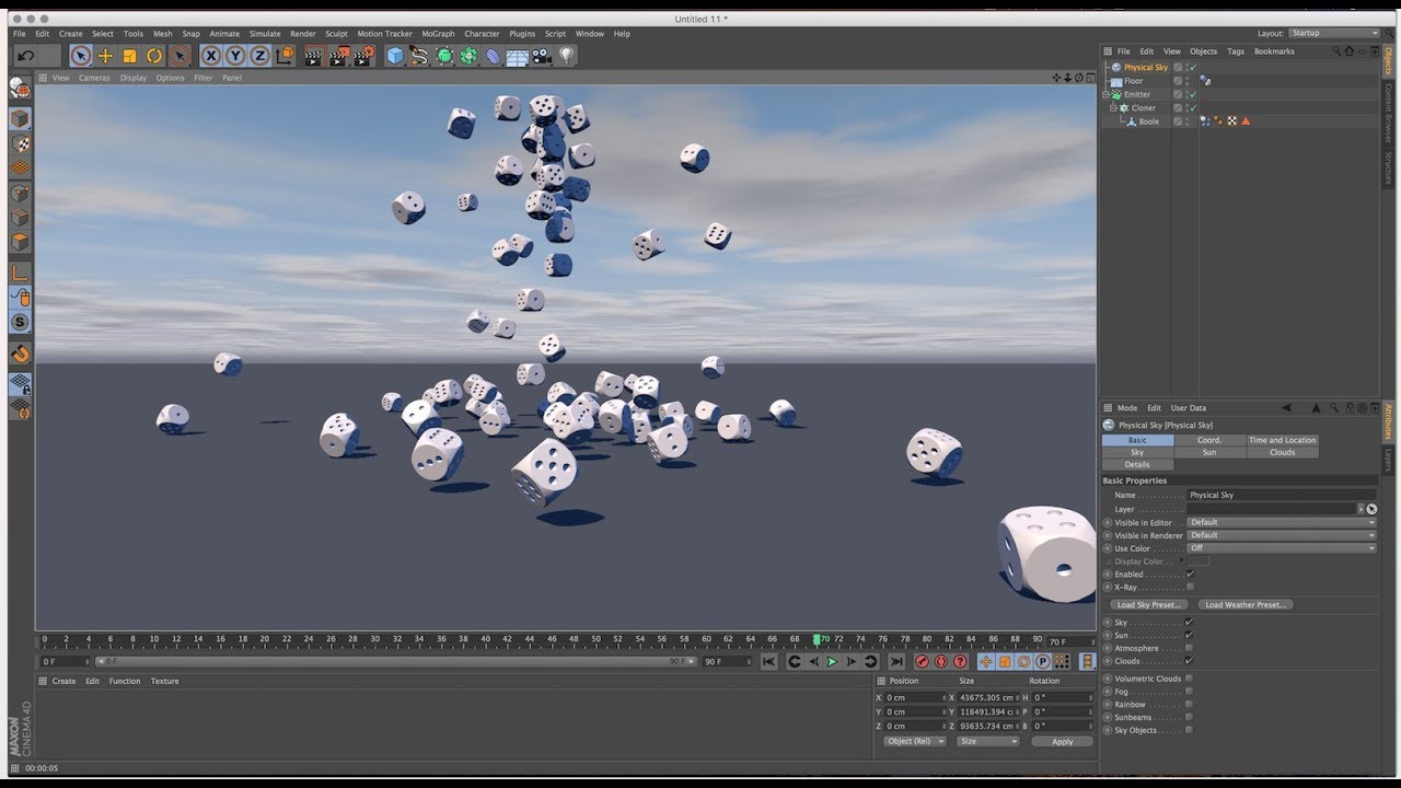 Making Dice in Cinema 4D R16 Tutorial - YouTube