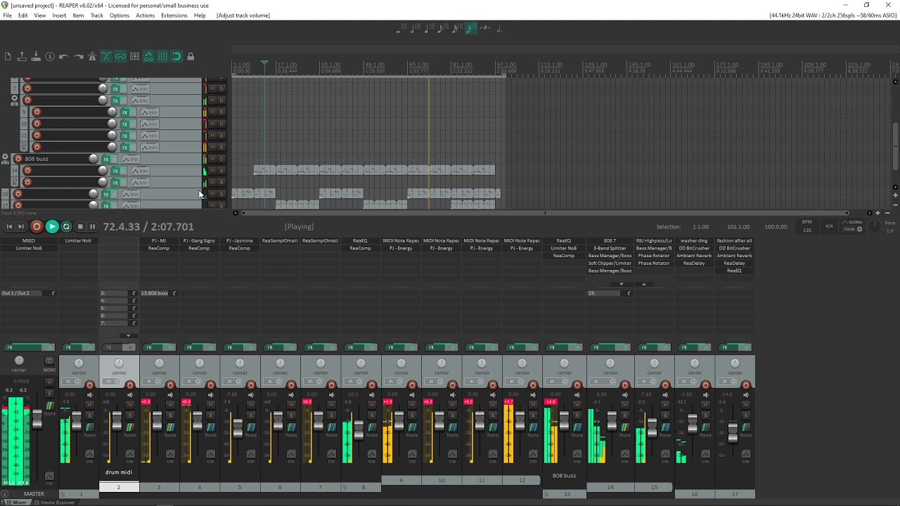note repeat reaper beat - YouTube